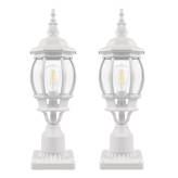 Charlton Home® Benna 3 -Light 21.6" H Hardwired Transparent Pier Mount Light | Wayfair